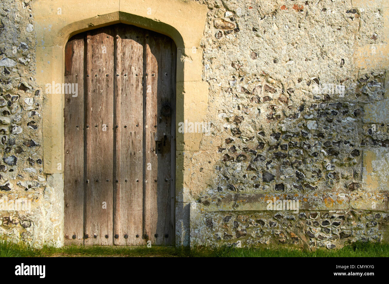 The medieval village church, Headbourne Worthy in Hampshire, England ...