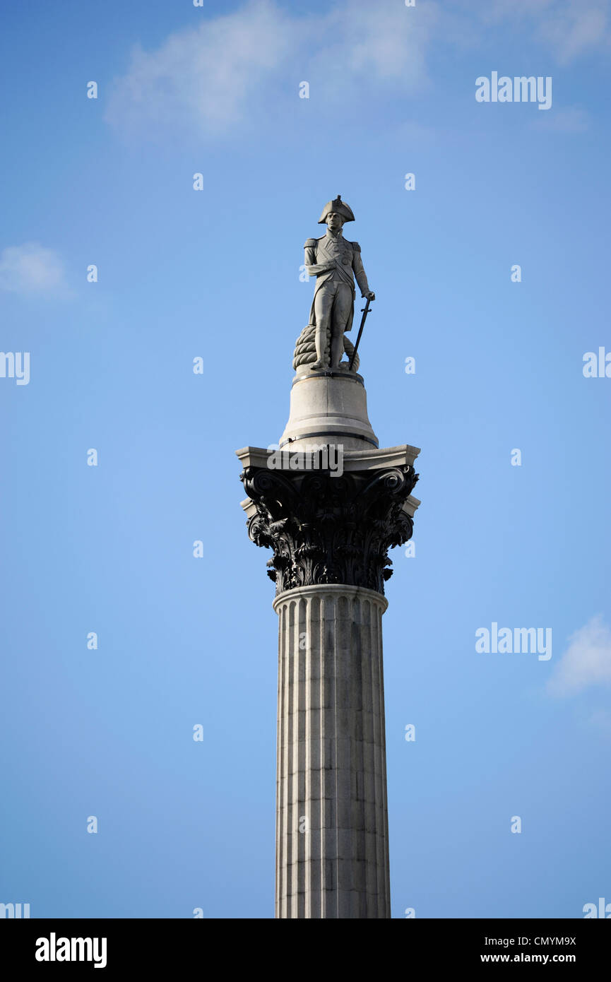 United Kingdom, London, Trafalgar Square, Nelson's Column, Statue of ...