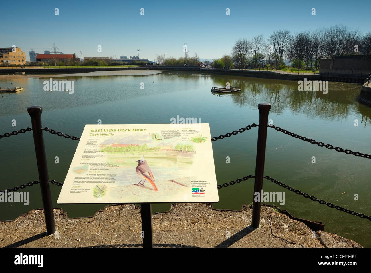 East India Dock Basin Stock Photo - Alamy