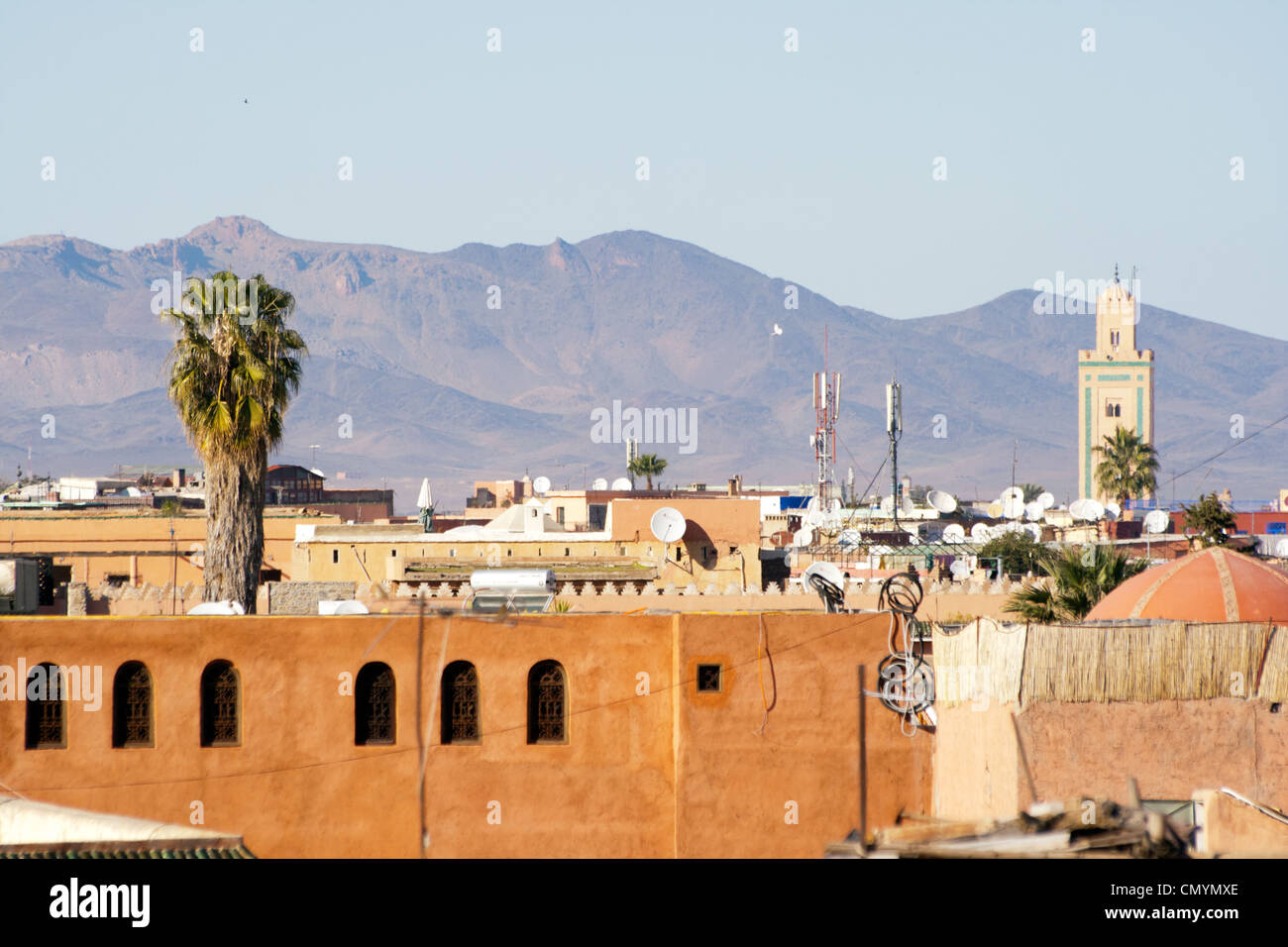 Marrakesh city view hi-res stock photography and images - Alamy