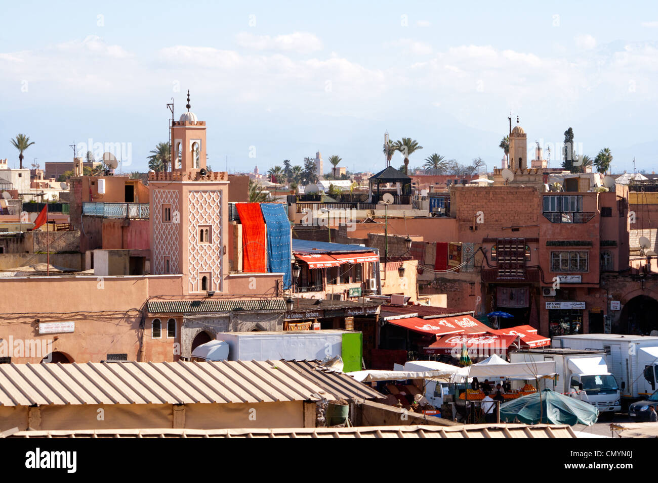 Marrakesh city view hi-res stock photography and images - Alamy