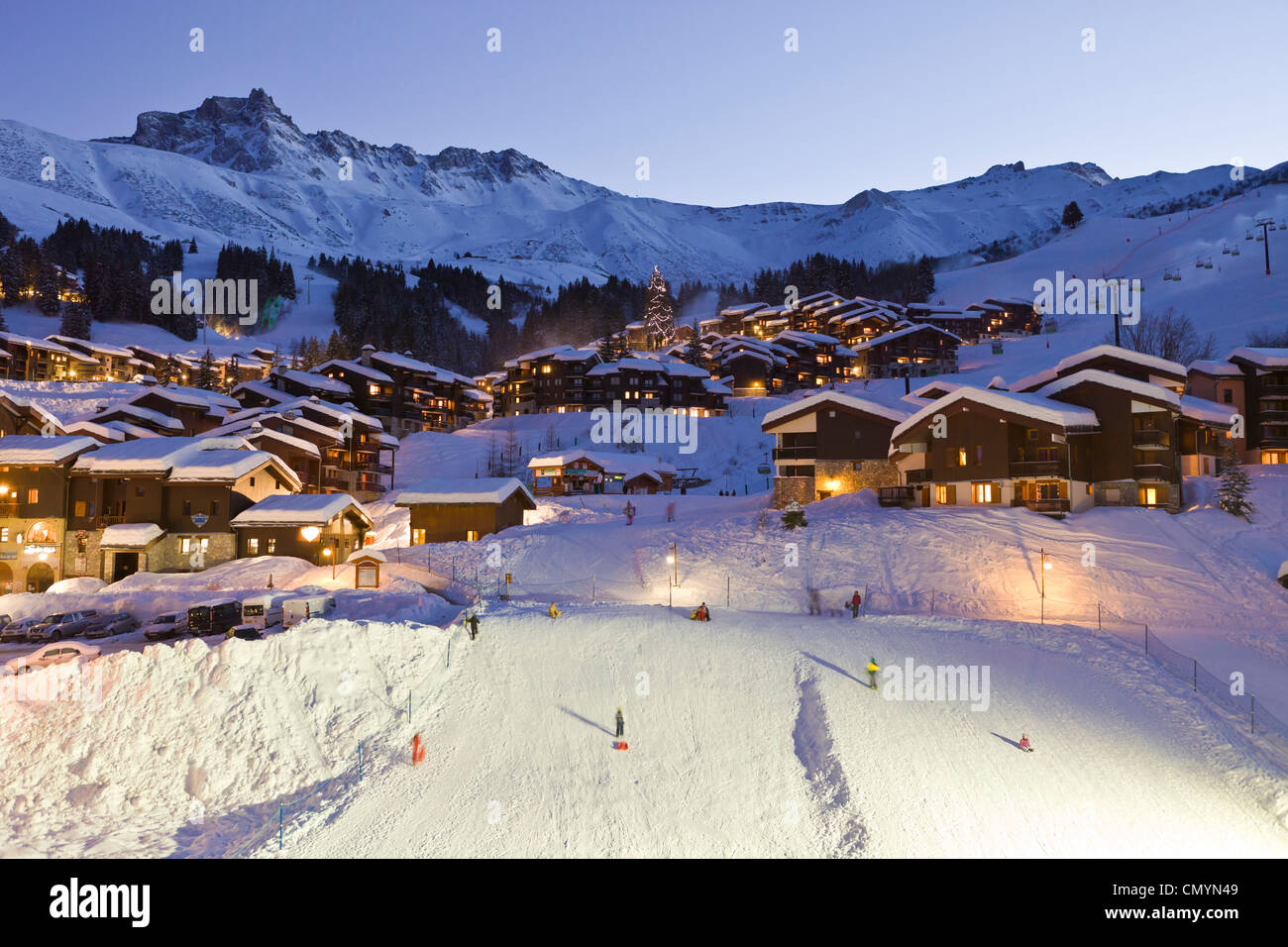 France, Savoie, Valmorel, Massif de la Vanoise, Tarentaise valley, the ...