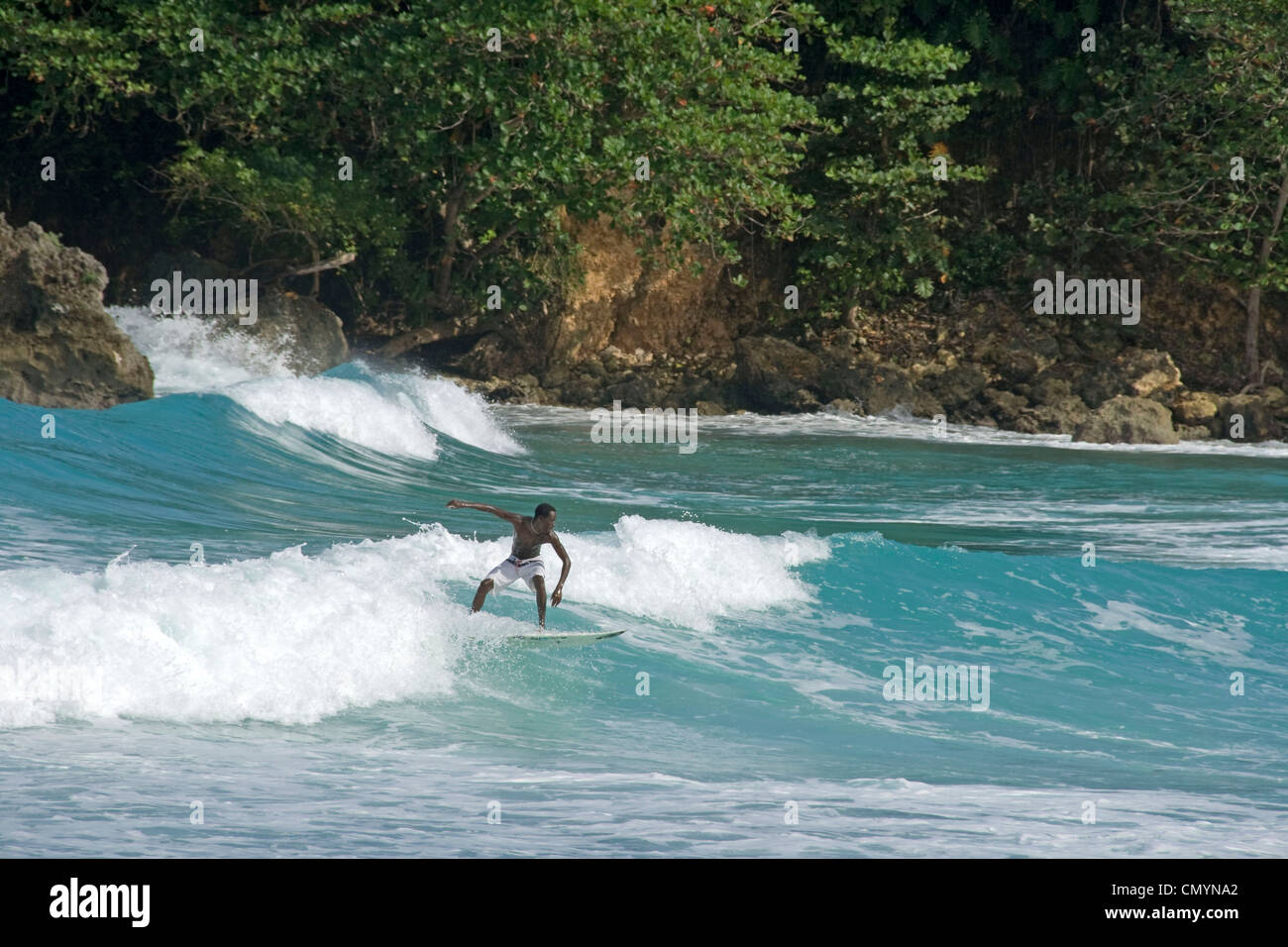 Jamaica Boston bay surfer Stock Photo - Alamy
