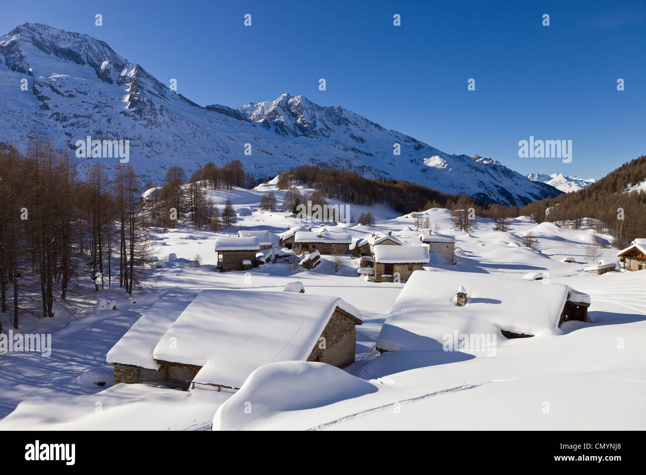 France, Savoie, Sainte Foy Tarentaise, the hamlet of high mountain ...