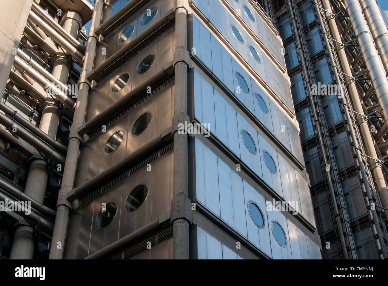 Close-up of Lloyd's Building (Inside-Out Building) by Richard Rogers ...