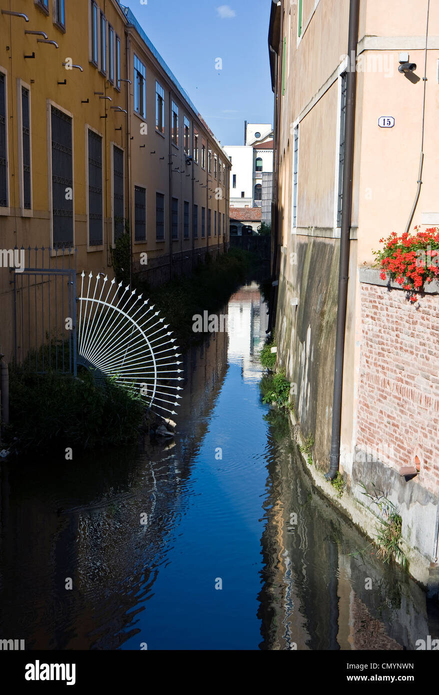Small river between buildings in Padova city, Italy Stock Photo - Alamy