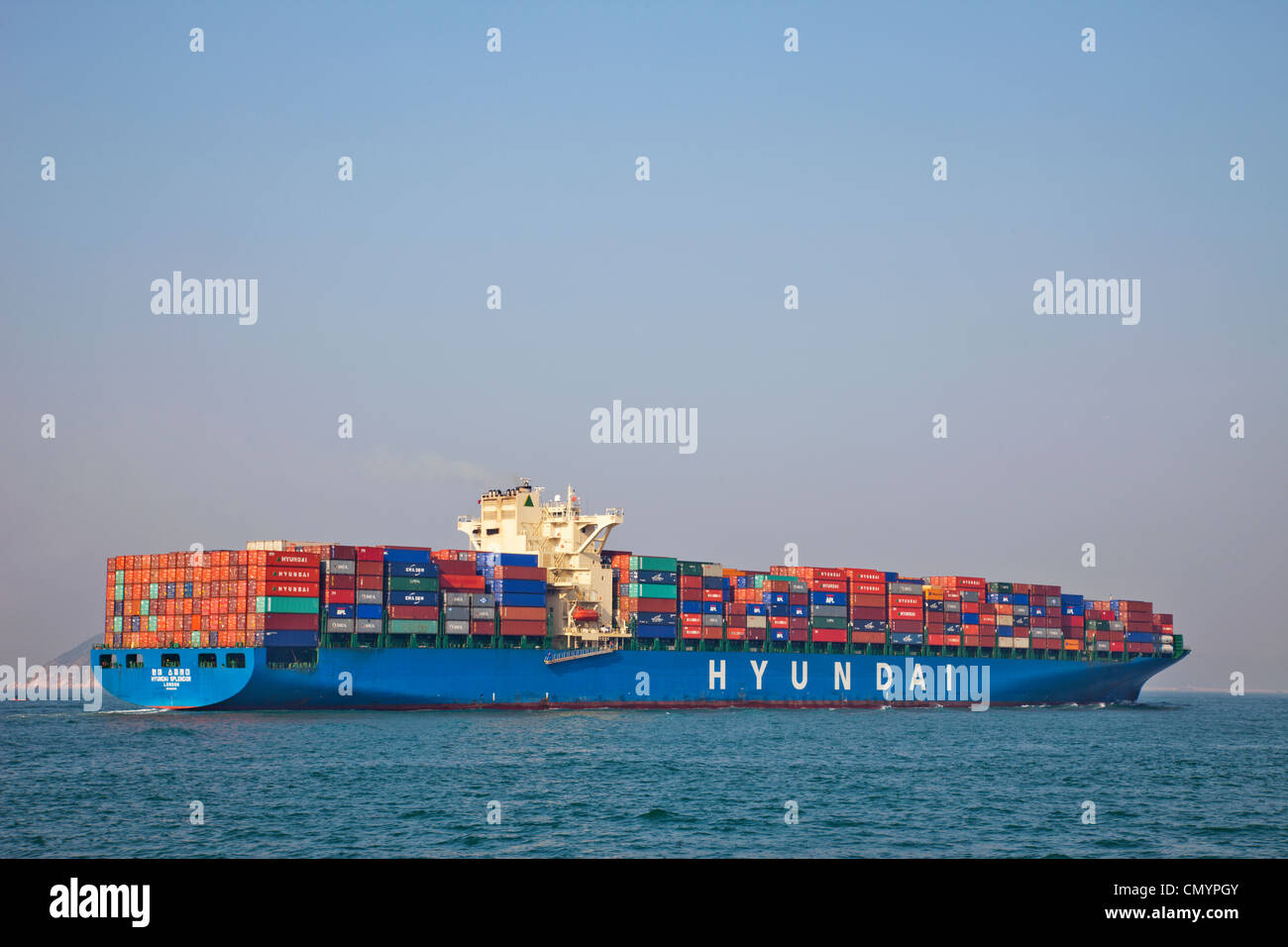 China, Hong Kong, Large Container Ship Stock Photo - Alamy