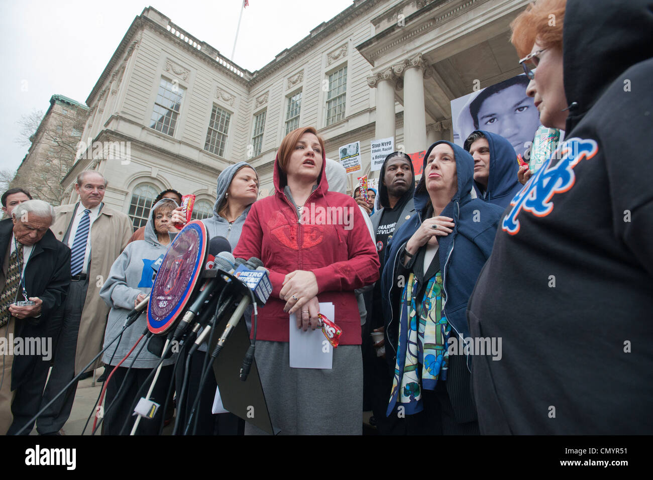NYC Council members rally to condemn the shooting of Trayvon Martin in ...