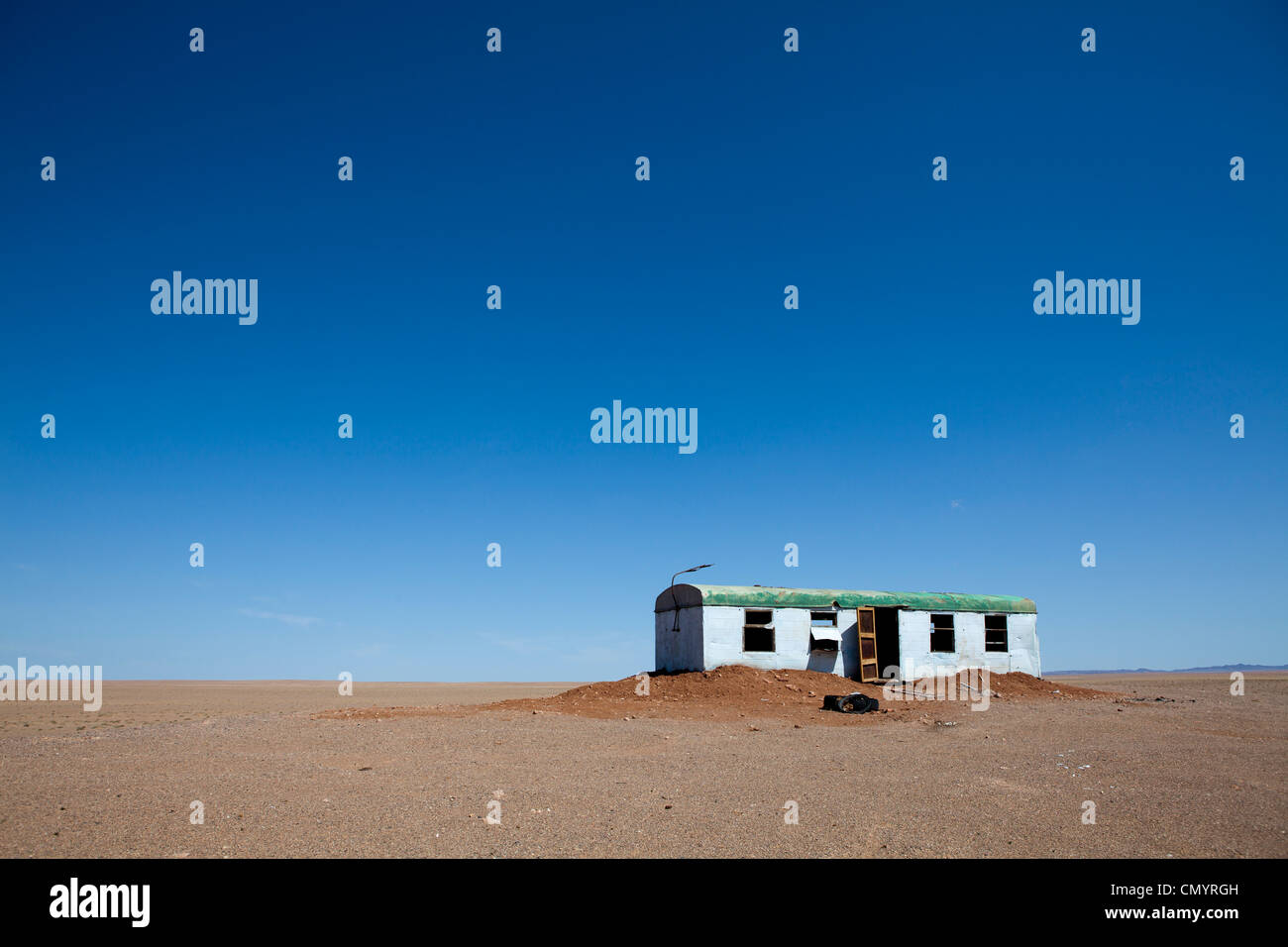 Landscape of abandoned mine field, Mongolia Stock Photo - Alamy