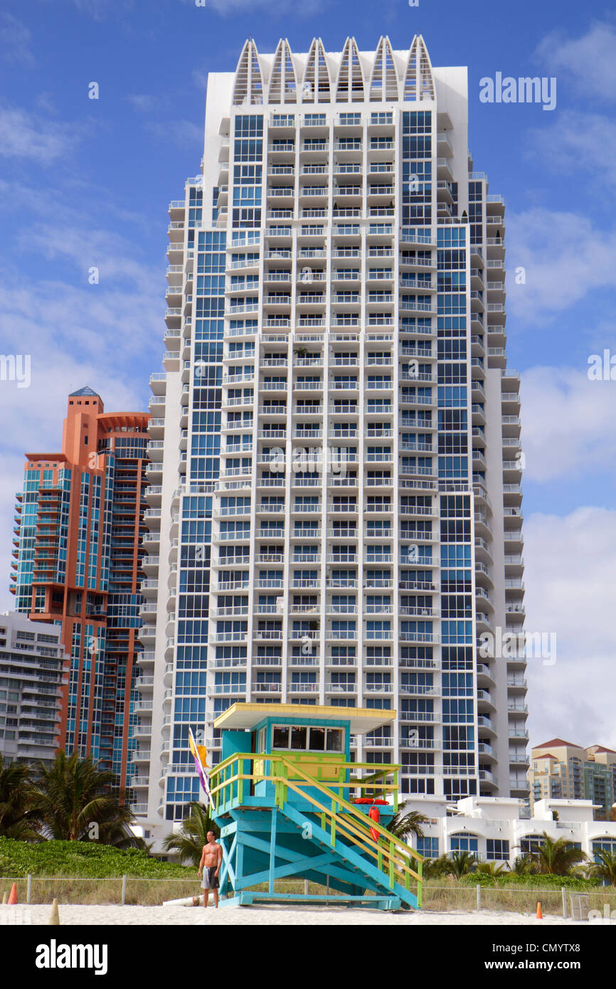 Miami Beach Florida,high rise,condominium residential apartment ...