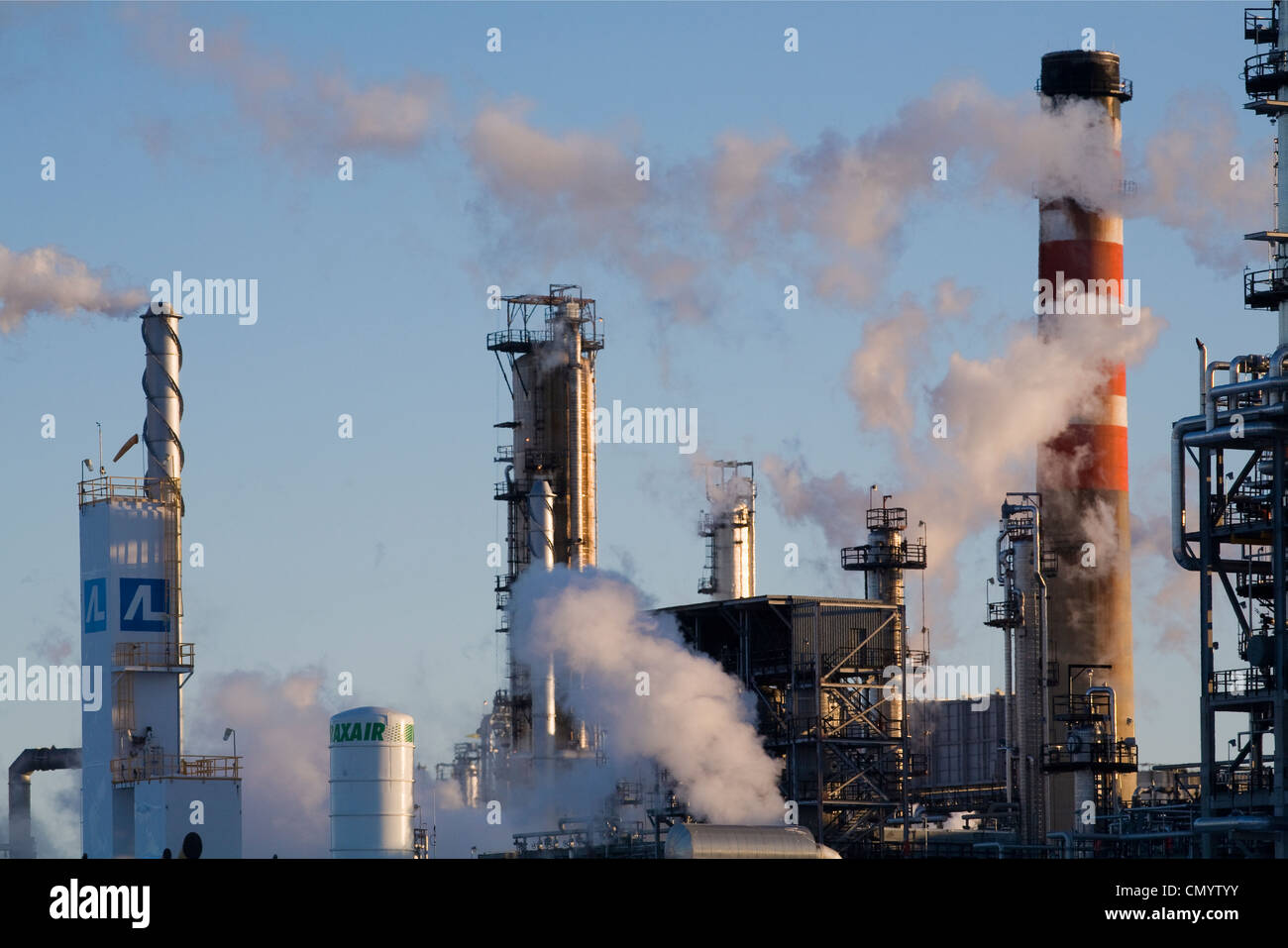 Oil Refinery, Quebec City, Quebec Stock Photo - Alamy