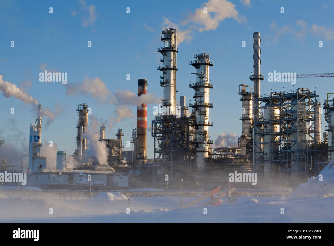 Oil Refinery, Quebec City, Quebec Stock Photo - Alamy