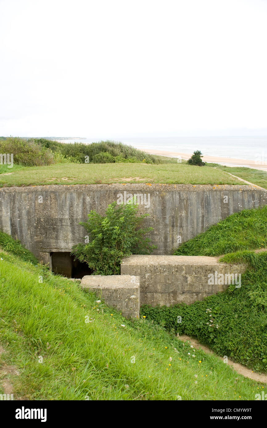 German bunker WN62 overlooking Omaha Beach assaulted on D Day by ...