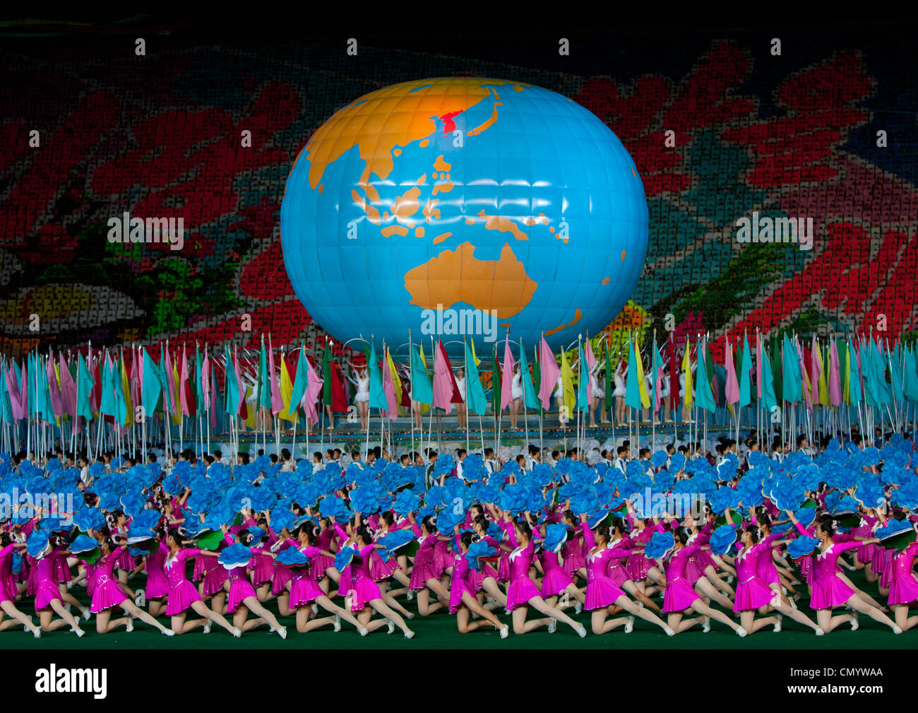 Arirang Mass Games Festival in Pyongyang May Day Stadium, North Korea ...