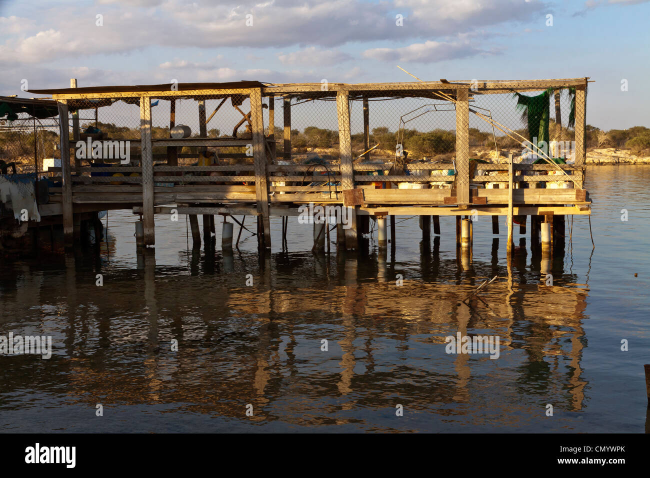 wooden structure in the water Stock Photo - Alamy