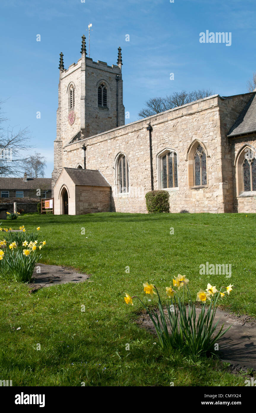 Saint Mary's church, Kippax Stock Photo - Alamy