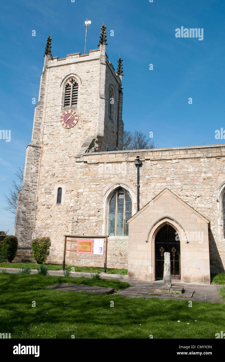 Saint Mary's church, Kippax Stock Photo - Alamy