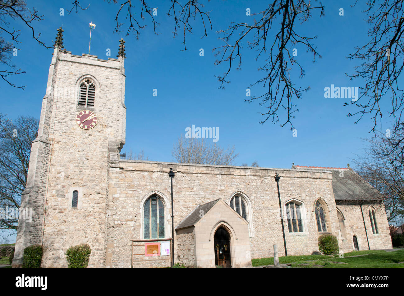 Saint Mary's church, Kippax Stock Photo - Alamy