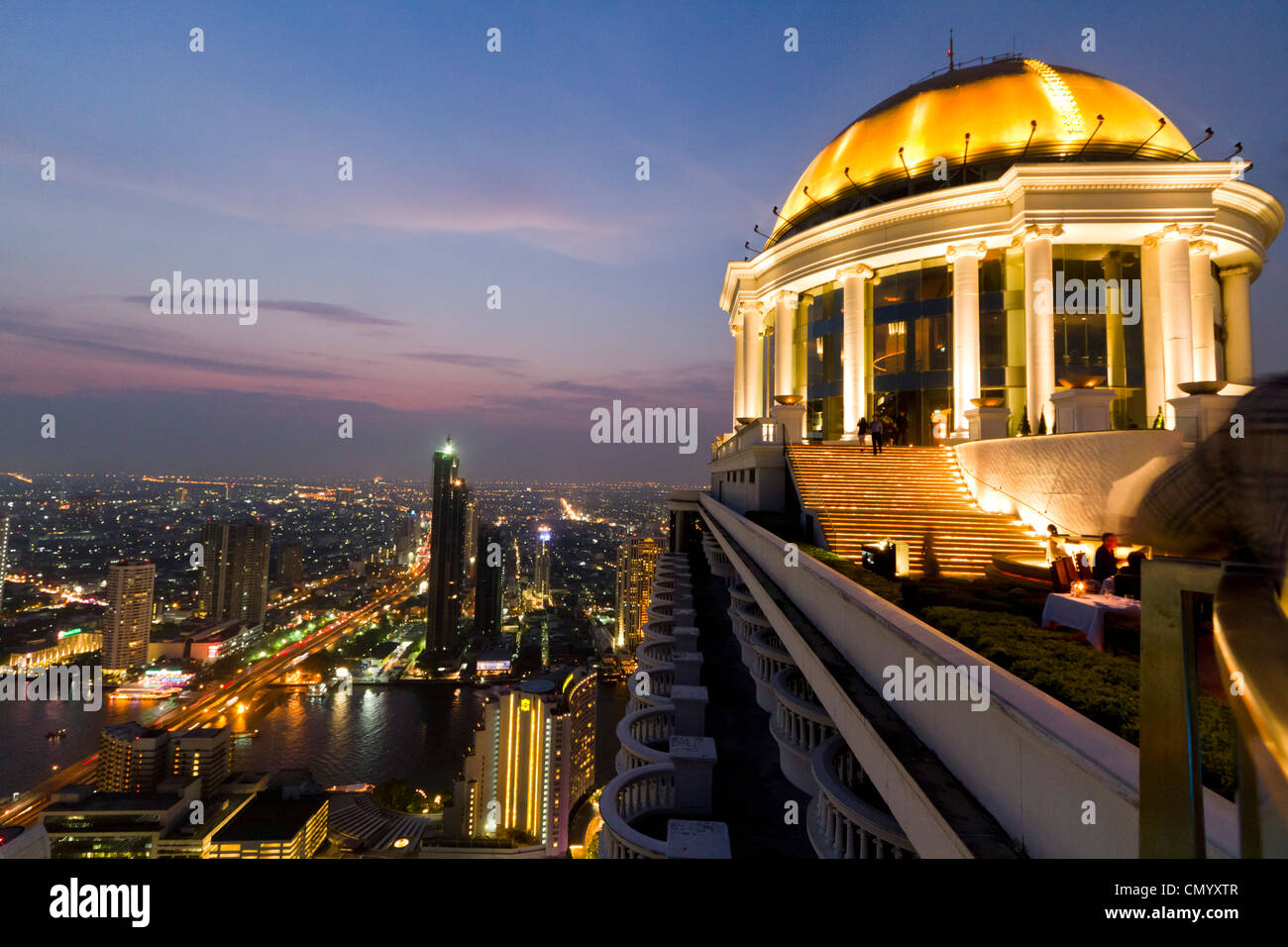 Scirocco Sky Bar, Lebua State Tower, Bangkok, Thailand Stock Photo - Alamy
