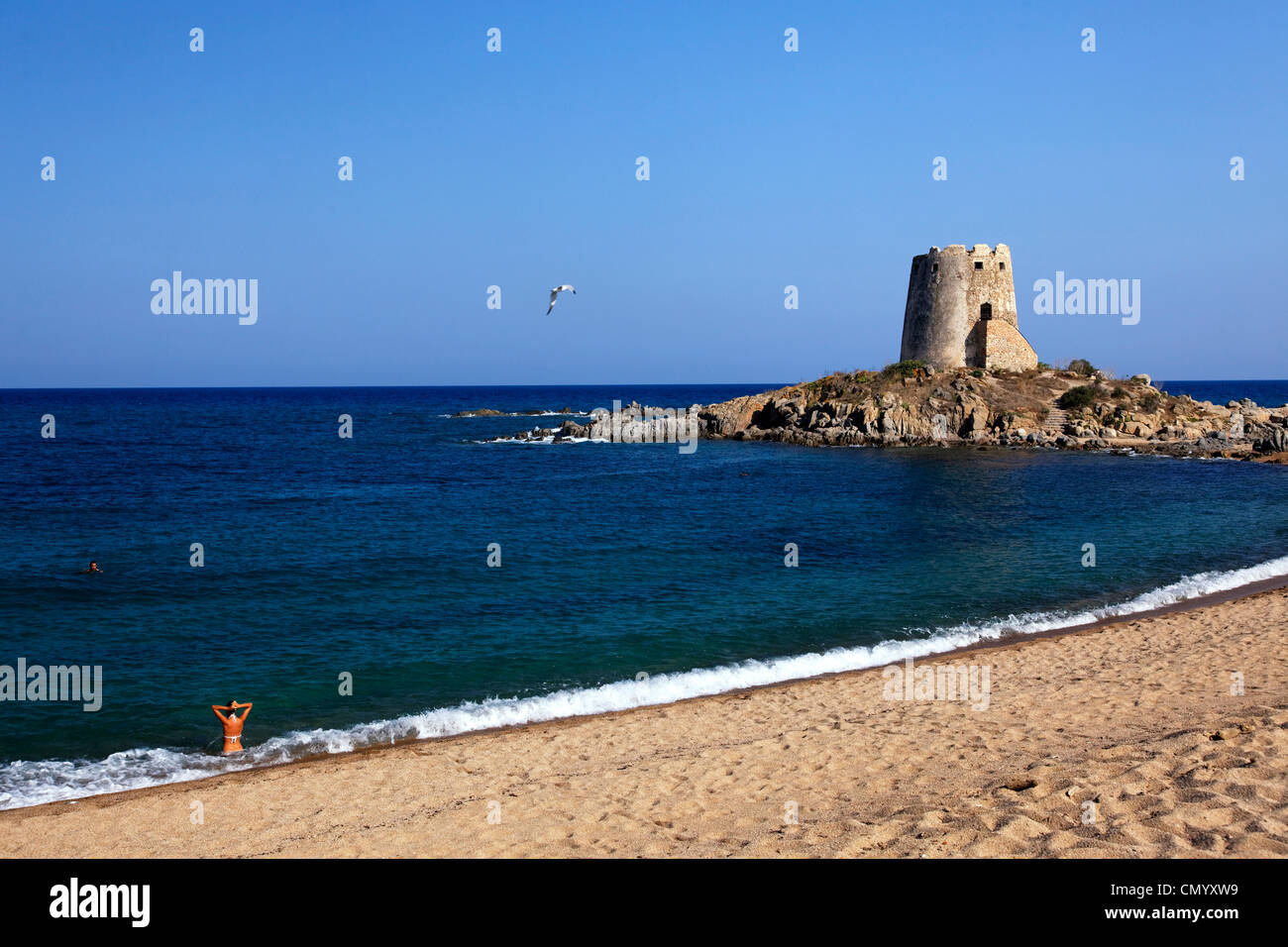 Spanish Tower, Torre di Bari, Bari Sardo, Ogliastra Province, Sardinia ...