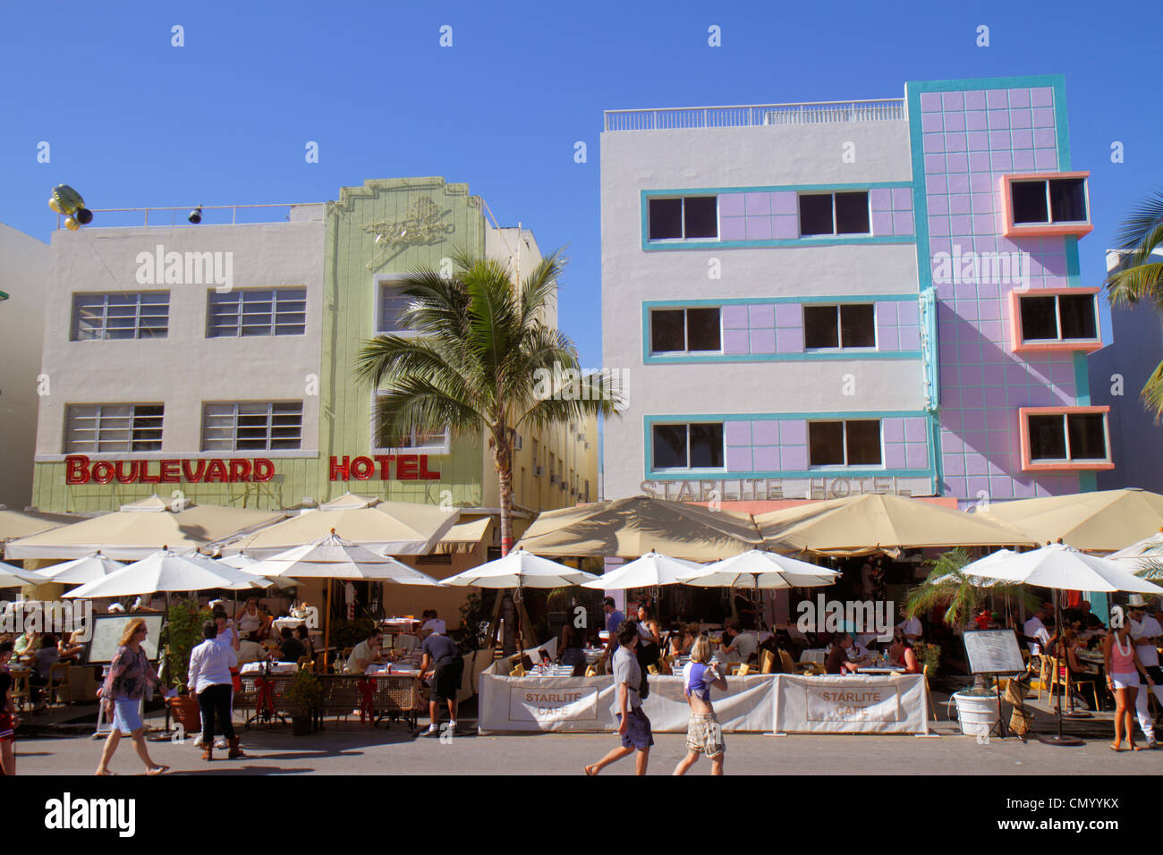 Miami Beach Florida,Ocean Drive,Art Deco Historic District,Boulevard ...