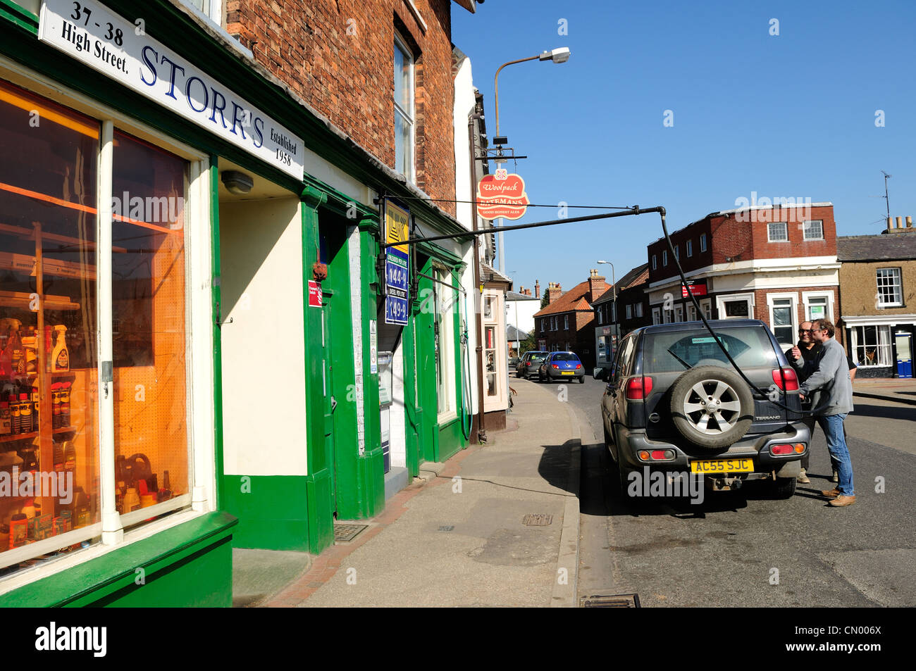 Wainfleet Fuel Station.Roadside Pumps .Lincolnshire England Stock Photo ...