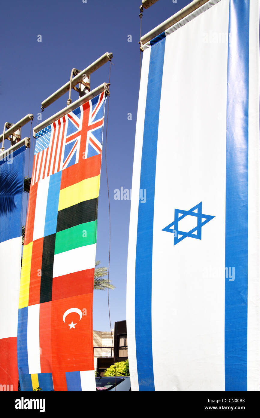 Lots of different country flags hi-res stock photography and images - Alamy