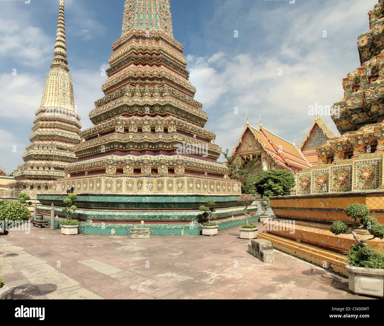 Wat Po temple in Bangkok, Thailand Stock Photo - Alamy