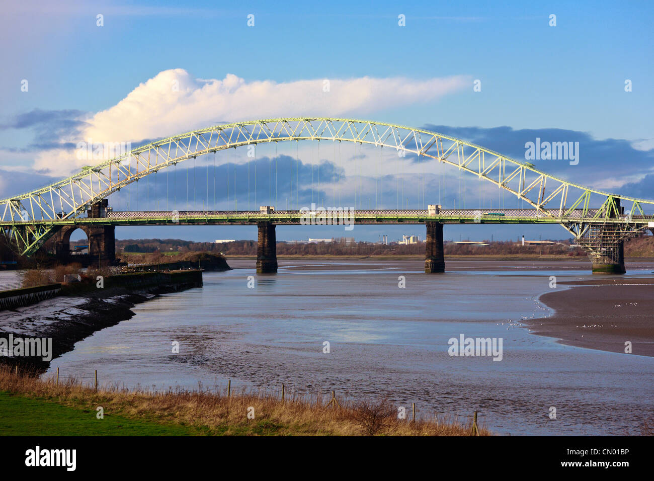 Runcorn Bridge, England Stock Photo - Alamy