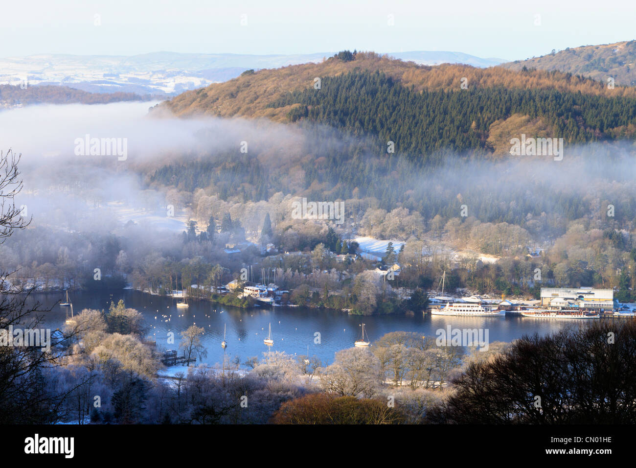 Fell Foot Park in Winter, Lake Windermere, England Stock Photo - Alamy