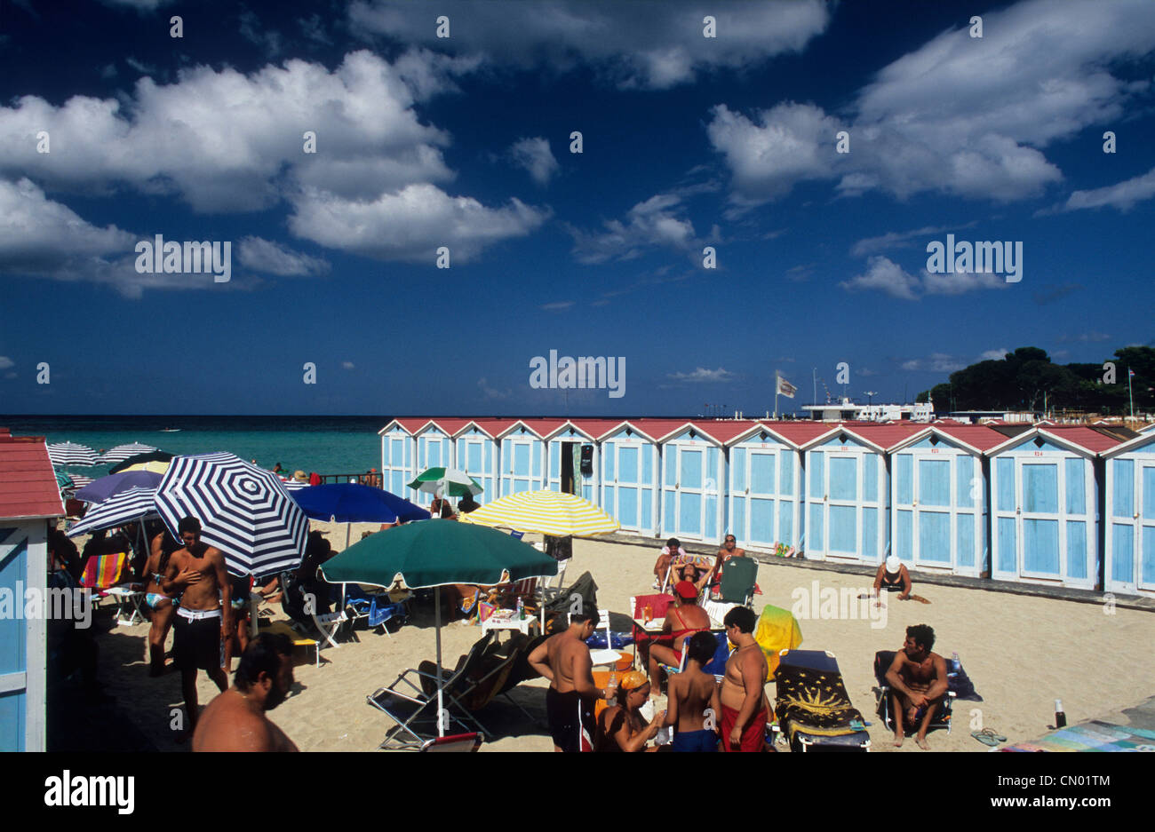 Palermo beach huts hi-res stock photography and images - Alamy