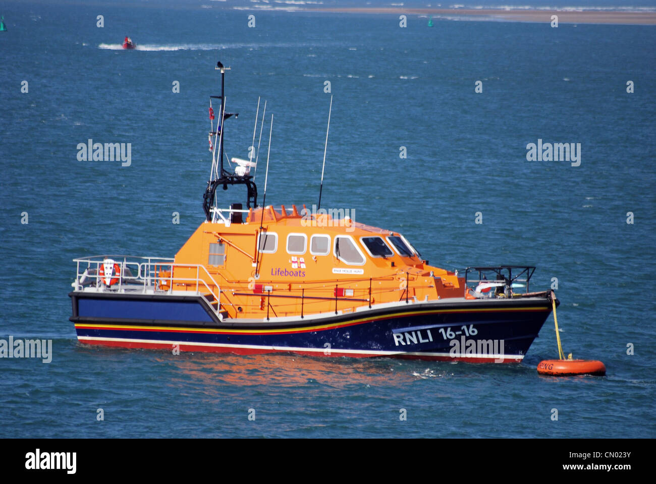 Appledore Tamar Class lifeboat on its moorings in the River Torridge in ...