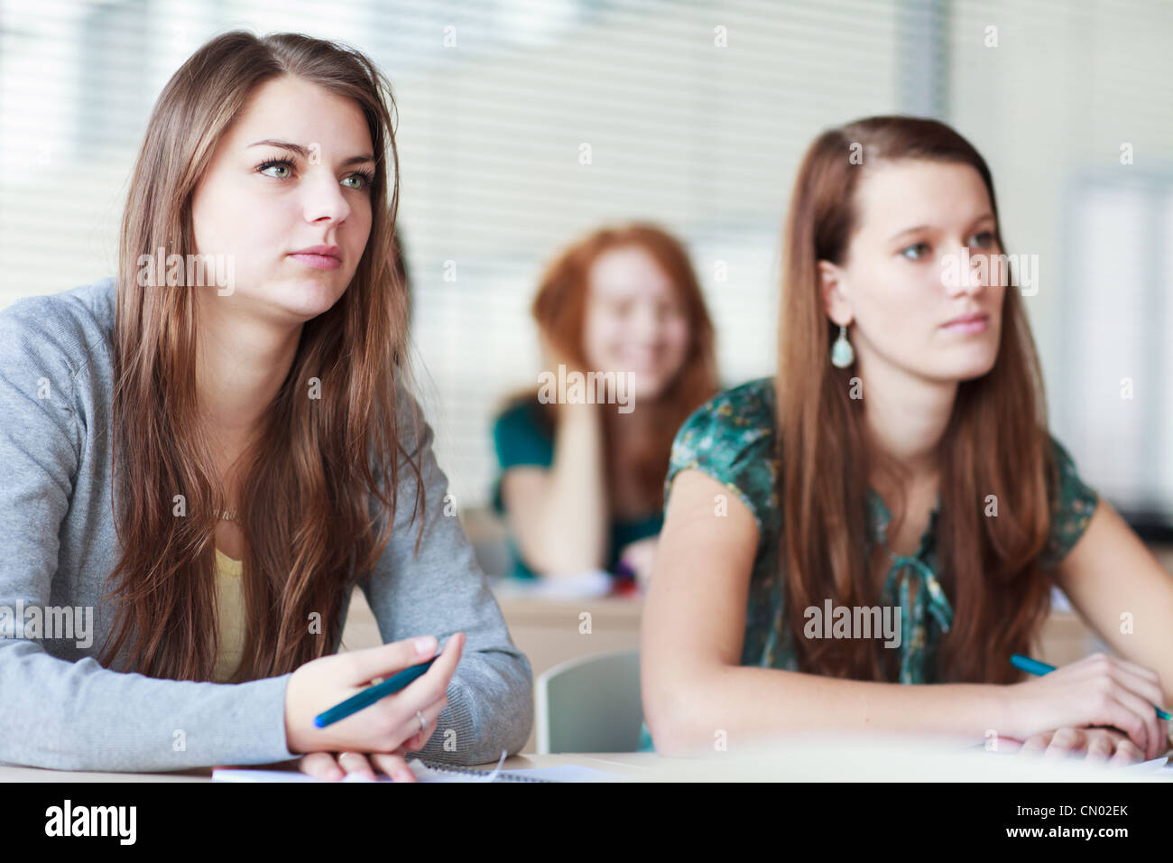 Students in class (color toned image Stock Photo - Alamy