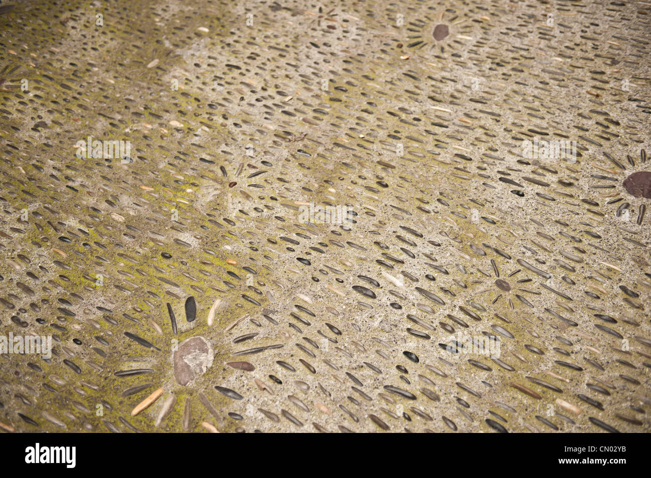 A custom layered floor with a mosaic texture Stock Photo - Alamy