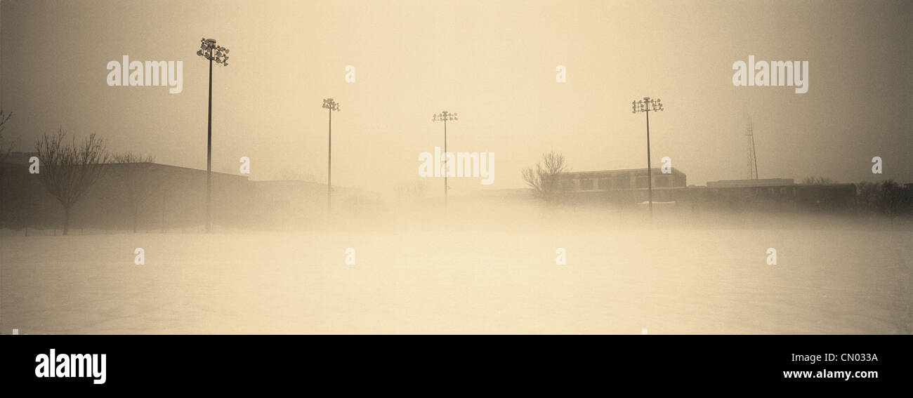 Snow covered baseball field in hi-res stock photography and images - Alamy
