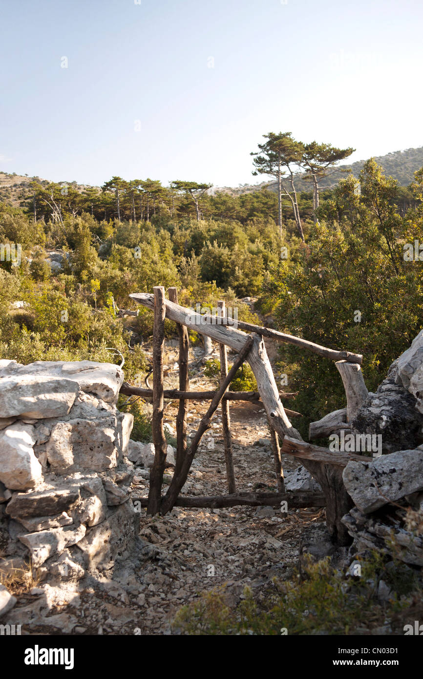 Wooden gate path pathway hi-res stock photography and images - Alamy