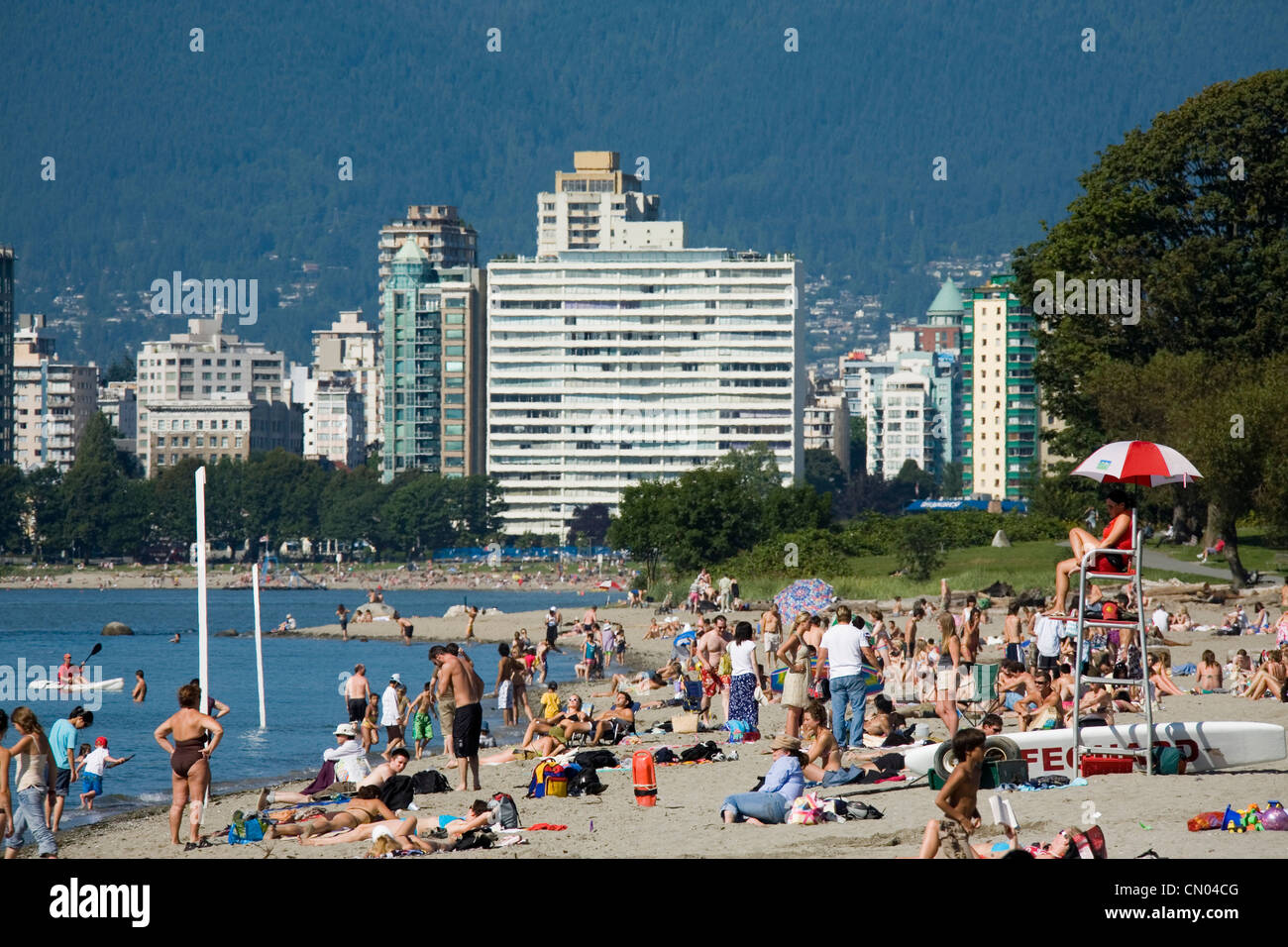 Kitsilano Beach, Vancouver, British Columbia Stock Photo - Alamy