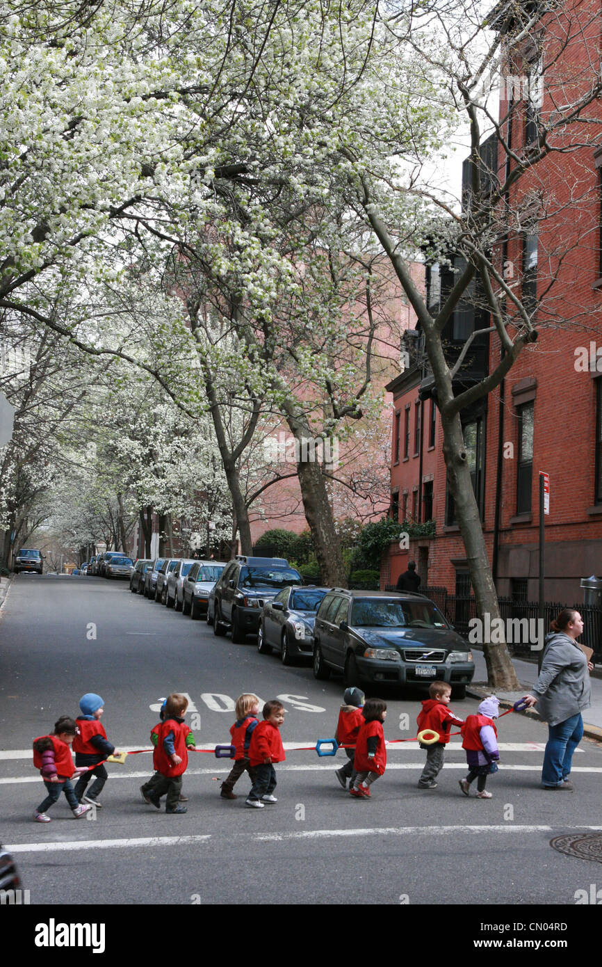 String of pre school children hi-res stock photography and images - Alamy