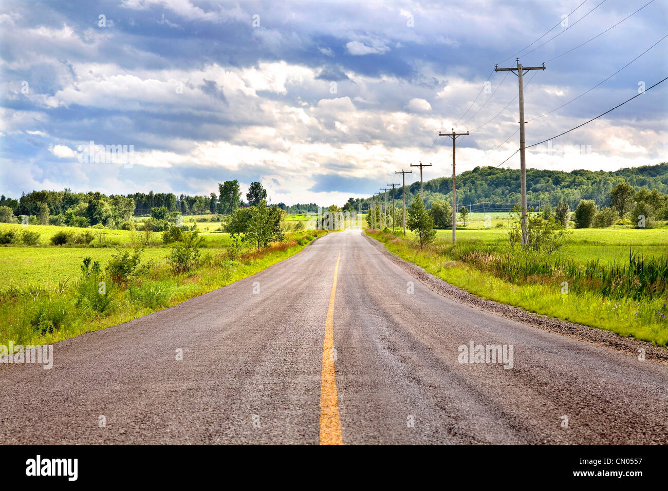 Country Road, Mauricie, Quebec Stock Photo - Alamy
