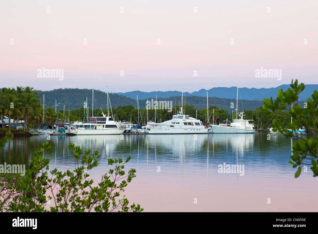 Port Douglas Marina at Dickson Inlet. Port Douglas, Queensland ...