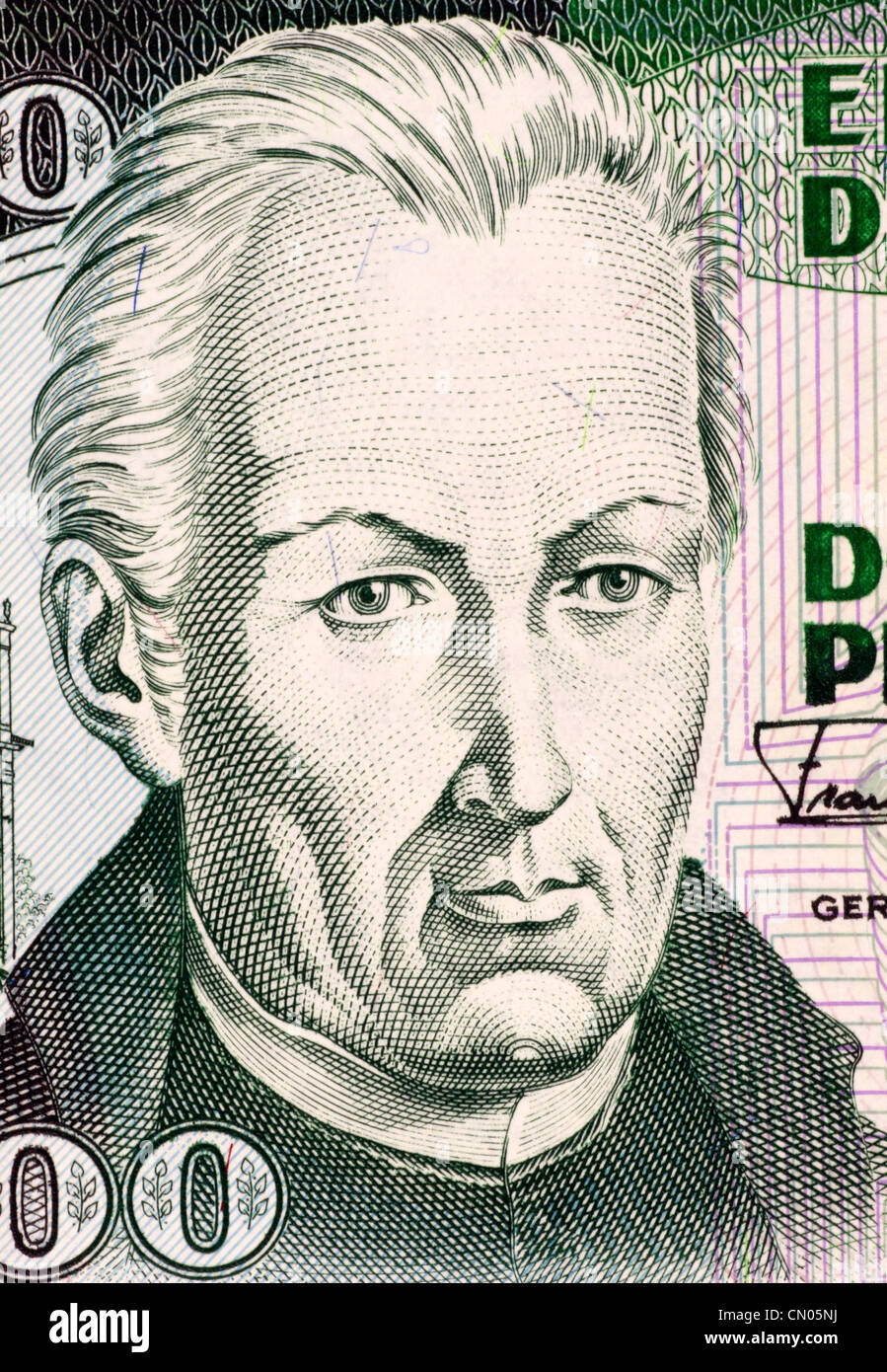 Jose Celestino Mutis (1732-1808) on 200 Pesos Oro 1992 Banknote from ...