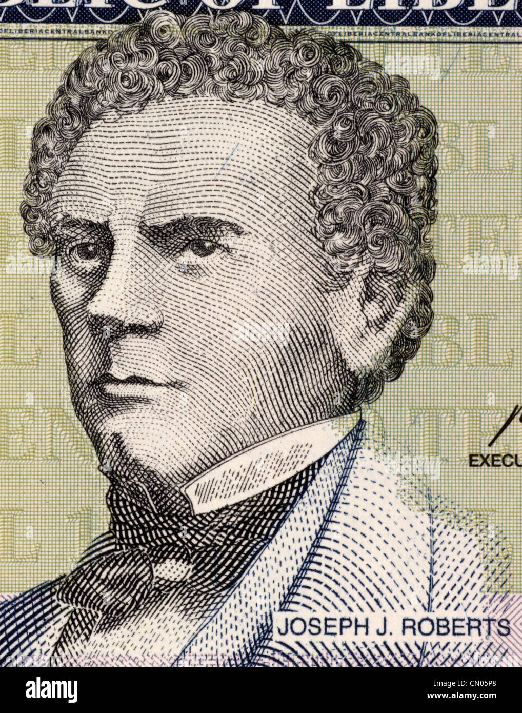 Joseph Jenkins Roberts (1809-1876) on 10 Dollars 2009 Banknote from ...