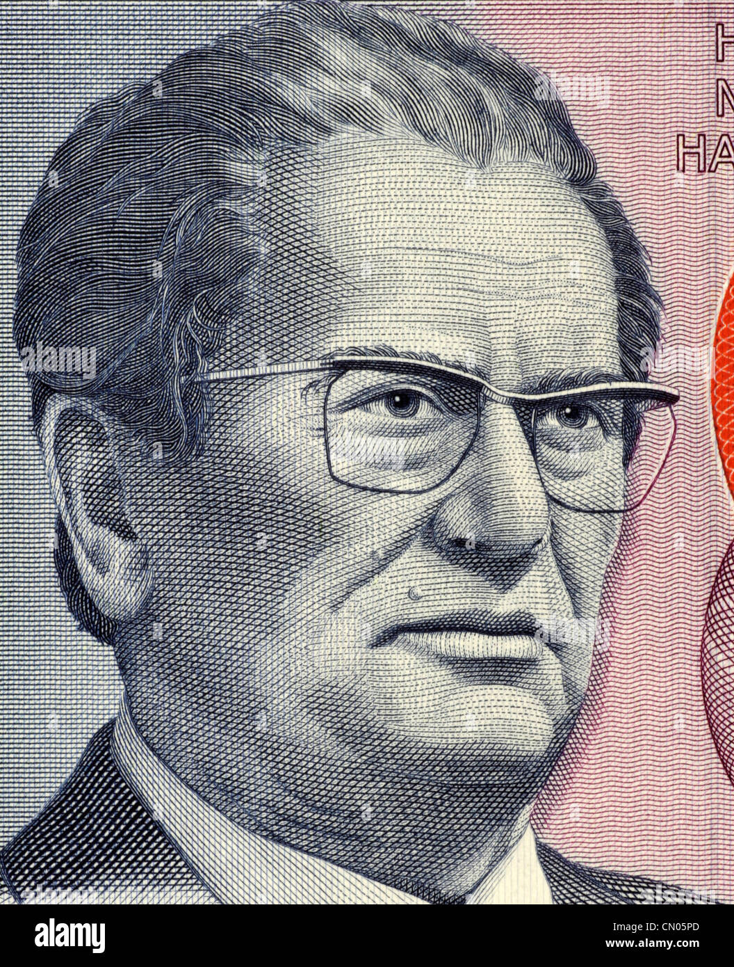 Josip Broz Tito (1892-1980) on 5000 Dinara 1985 Banknote from ...