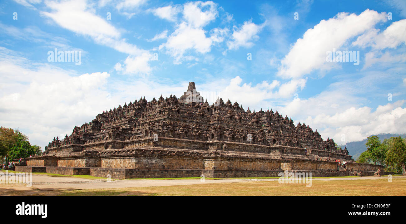 Borobudur temple near Yogyakarta on Java island, Indonesia Stock Photo ...