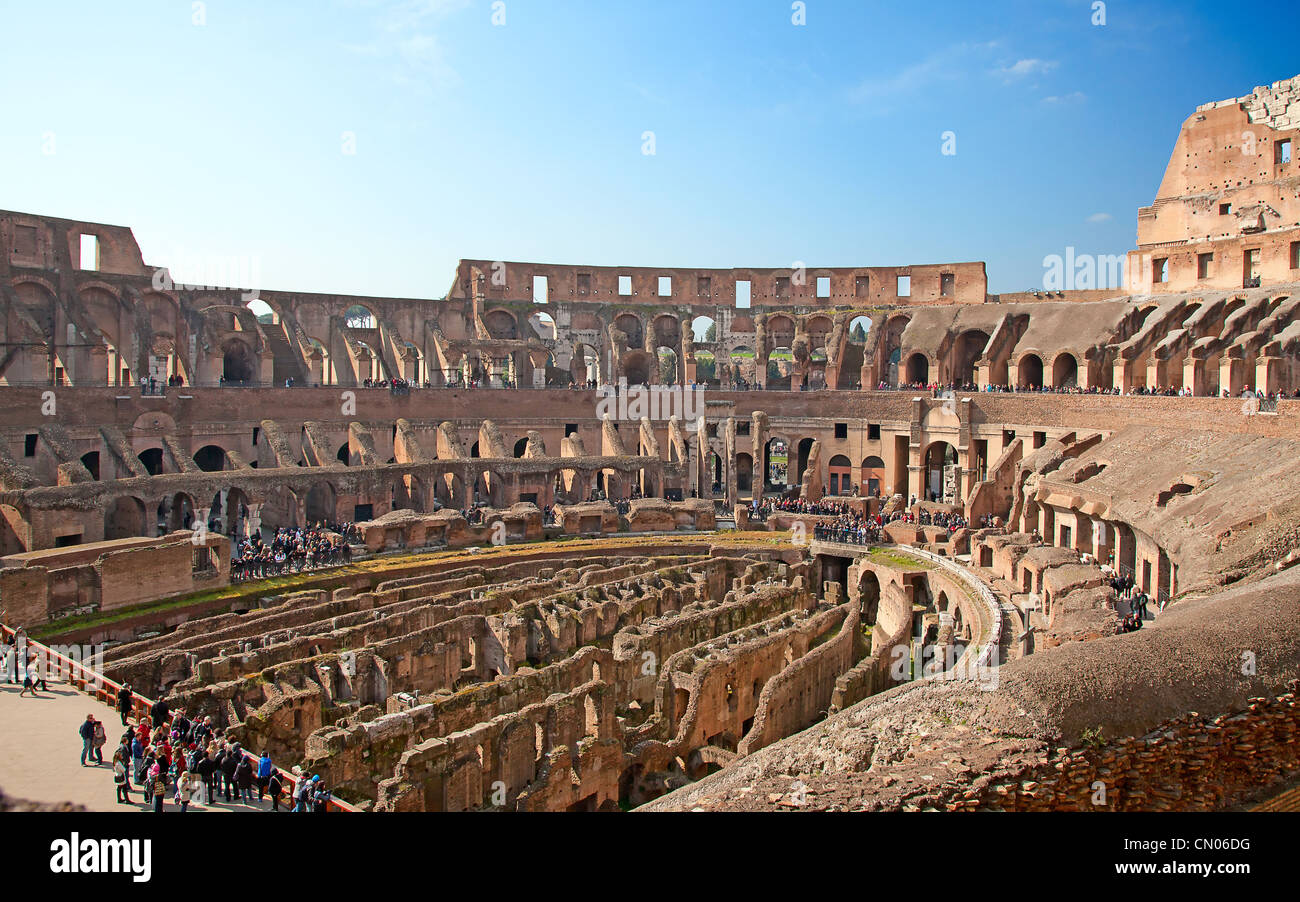 Ruins of the colloseum in Rome, Italy Stock Photo - Alamy