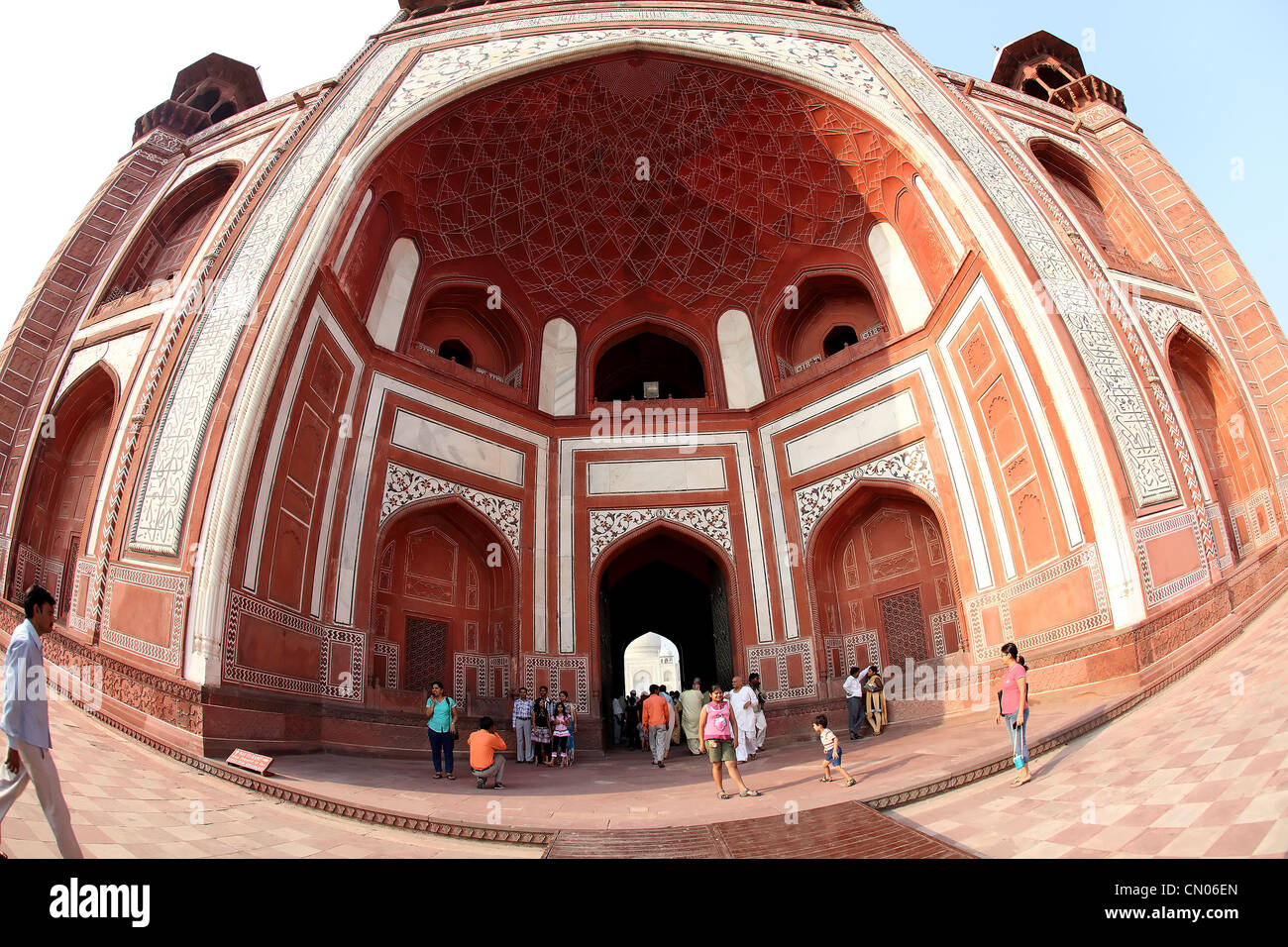 Entrance Gate Of Taj Mahal Stock Photo - Alamy