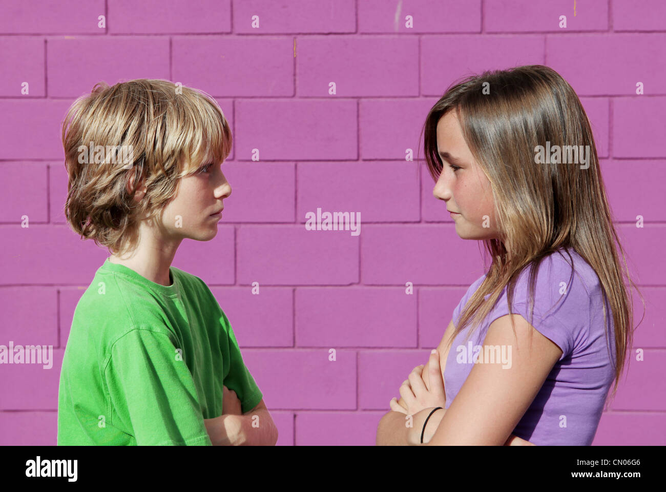 sibling rivalry, brother and sister arguing Stock Photo - Alamy