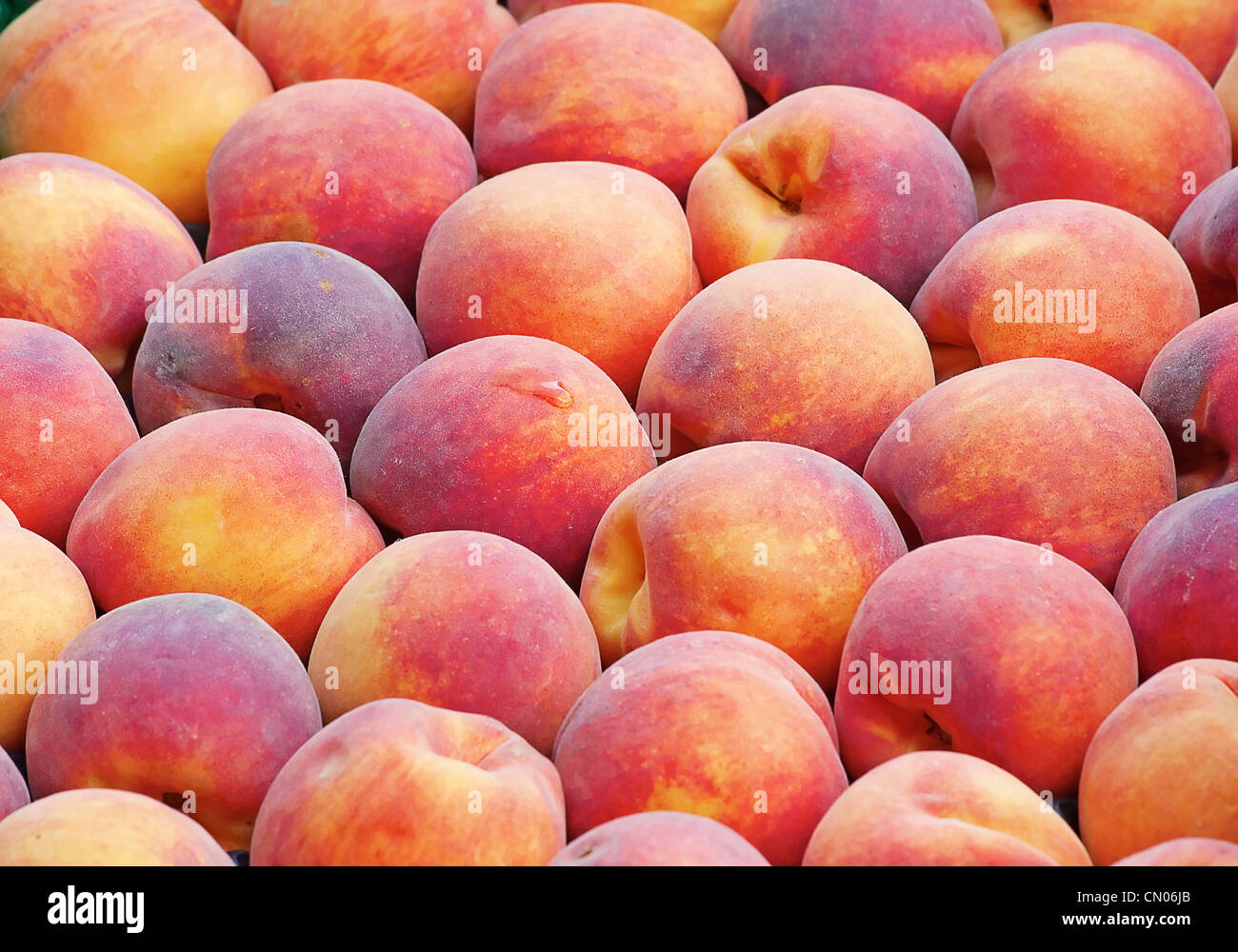 fresh ripe peaches in the box ready for sale Stock Photo - Alamy