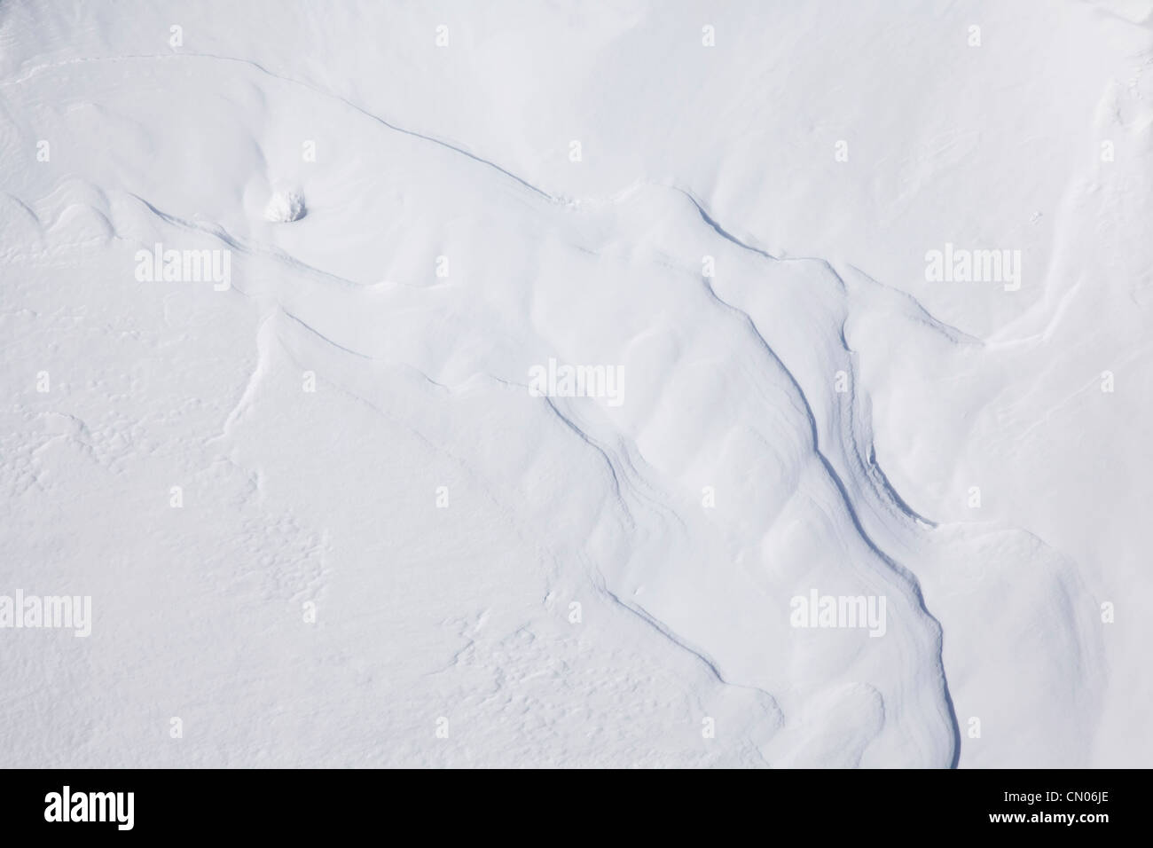 Surface of snow with waves Stock Photo - Alamy