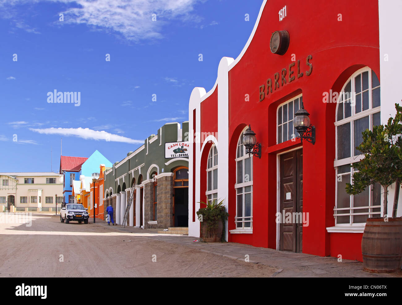 The famous Bergstreet in Luederitz, Namibia Stock Photo - Alamy